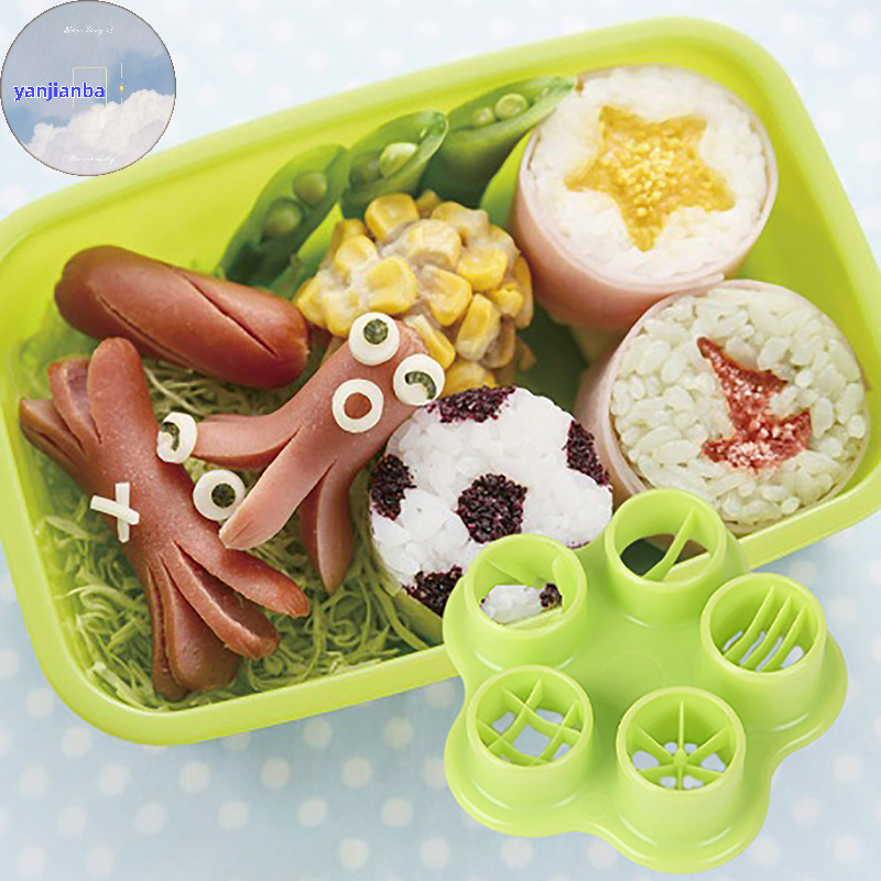 YANCA 5 In 1 Flower Crab Octopus Style Ham Sausage Cutter Barbecue Hot ...