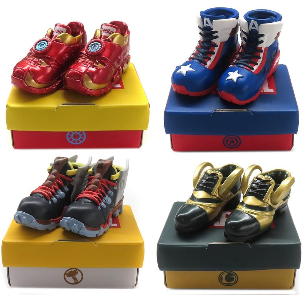 Marvel Gashapon Shoes Collection 4pcs. full set Gacha Gacha Capsule ...