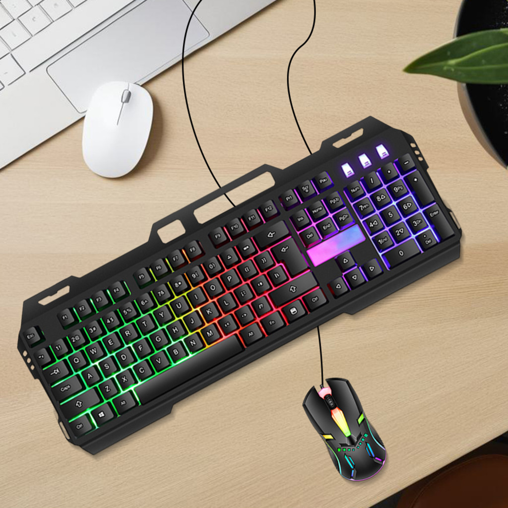 Colorful Lights Keyboard Computer Keyboard Backlit Gaming Keyboard and ...