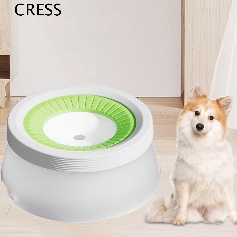 CRESS Dog Floating Water Bowl, 600/1200ML Large Capacity Dog Drinking ...