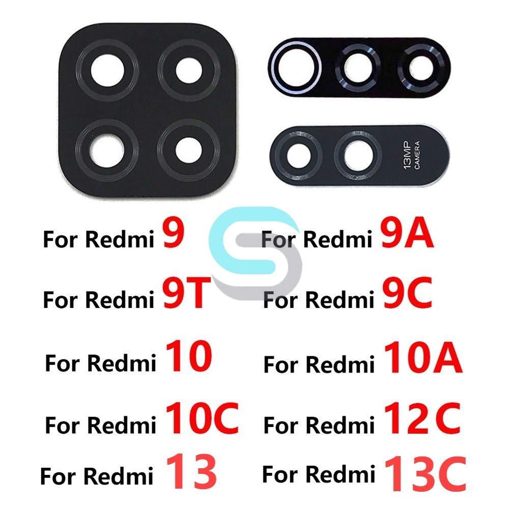 New Rear Back Camera Glass Lens For Xiaomi Redmi 9 9A 9C 9T 10 Redmi10 ...