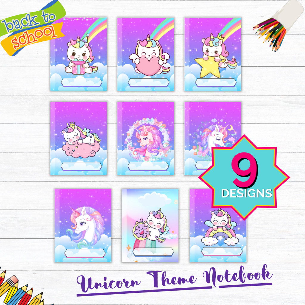 PREORDER UNICORN- Themed Notebooks for Kinder, Prep, Nursery, Grade1 ...