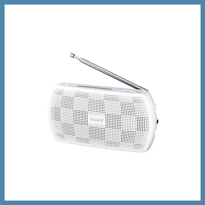 Sony Portable Radio SRF-19: Wide FM/AM White Sony Portable Radio SRF-19 ...