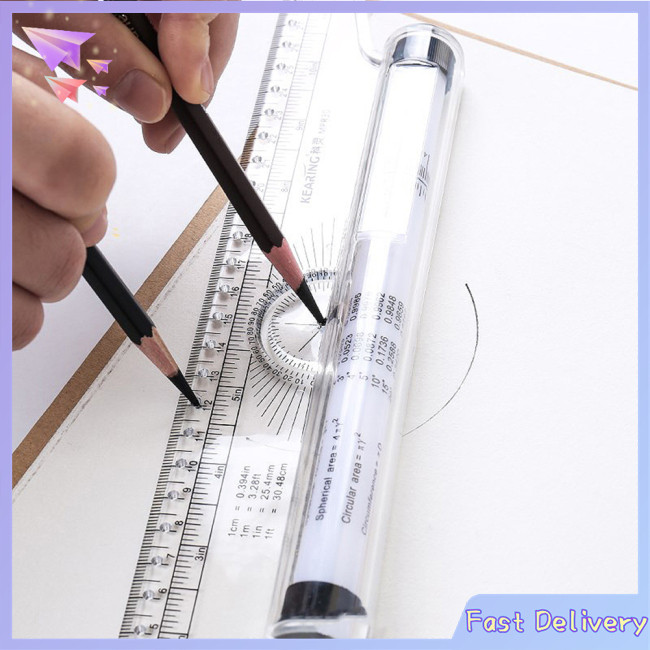 30cm Parallel Ruler Multifunctional Drawing Parallel Rolling Push Ruler ...