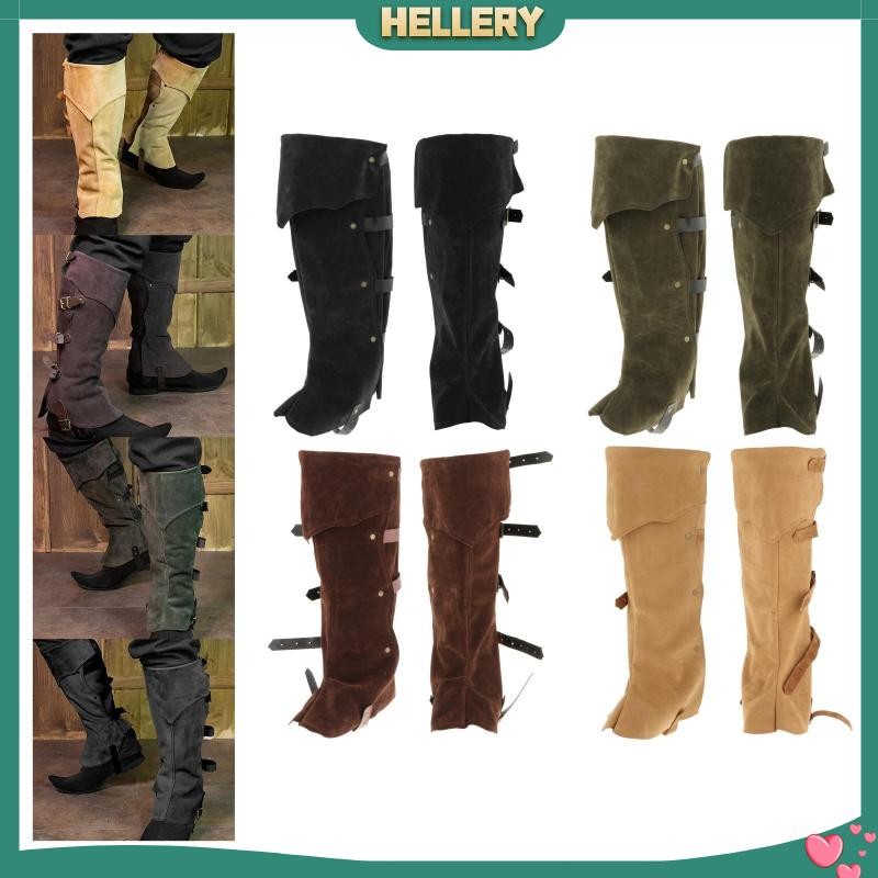 [HelleryPH] Costume Boot Covers Medieval Gothic PU Boots Case Pirate ...
