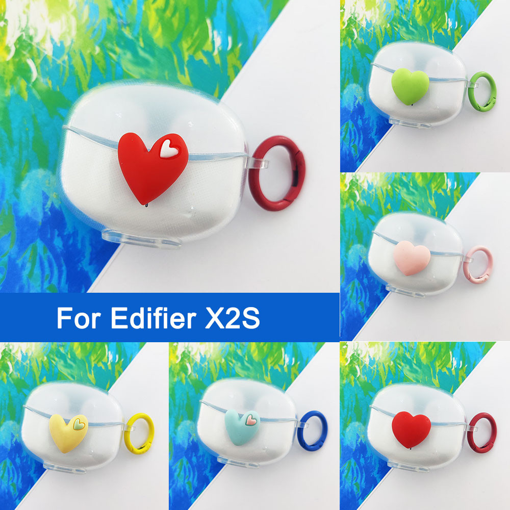Cartoon Soft Earphone Case Cover For Edifier X2S Transparent Protective ...