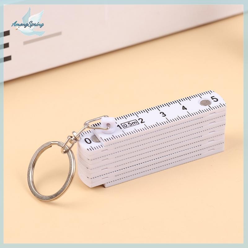 AmongSpring> 1Pc 0.5 Meter 10 Fold Keychain Plastic High Precision ...