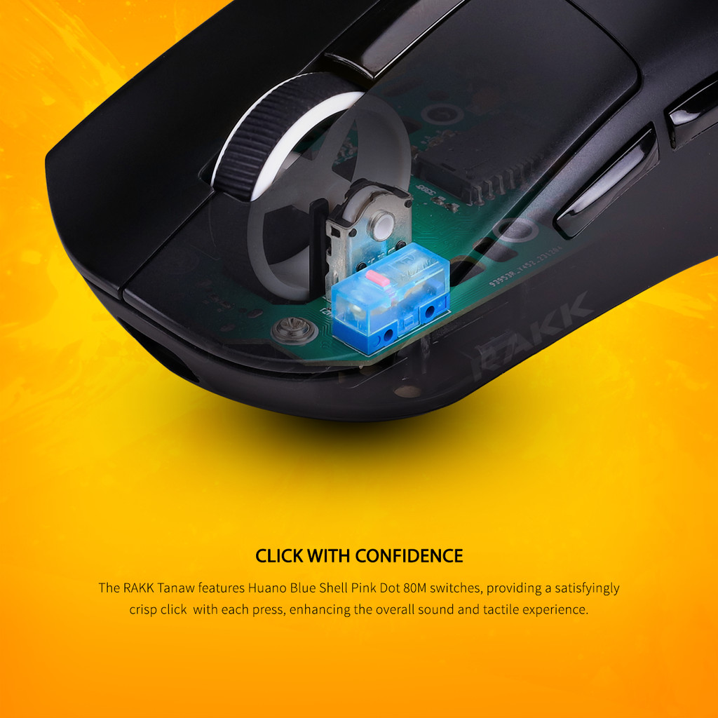 EasyPC | RAKK TANAW | TANAW 4K Polling Trimode PMW3395 Huano 80M OLED ...