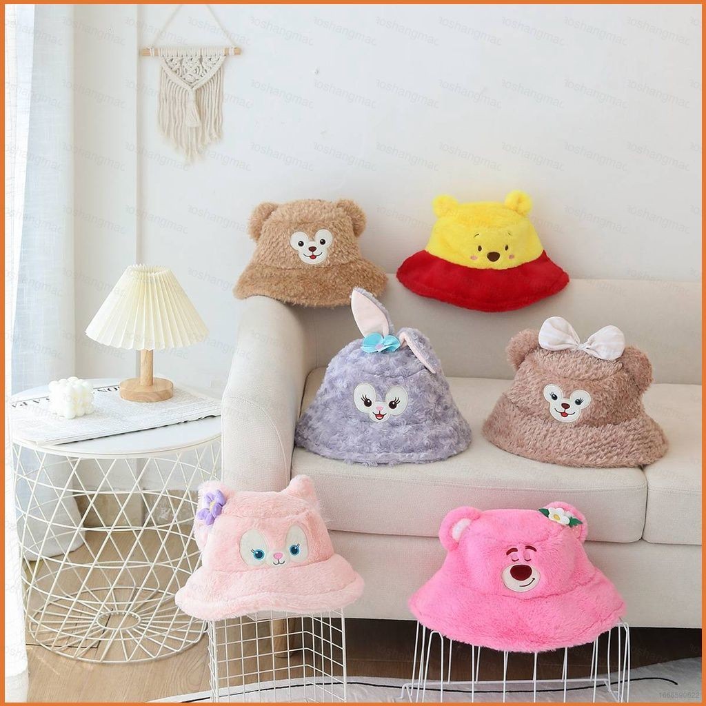 Disney Catoon Plush Fisherman Hat Kuromi Cinnamoroll Melody StellaLou ...