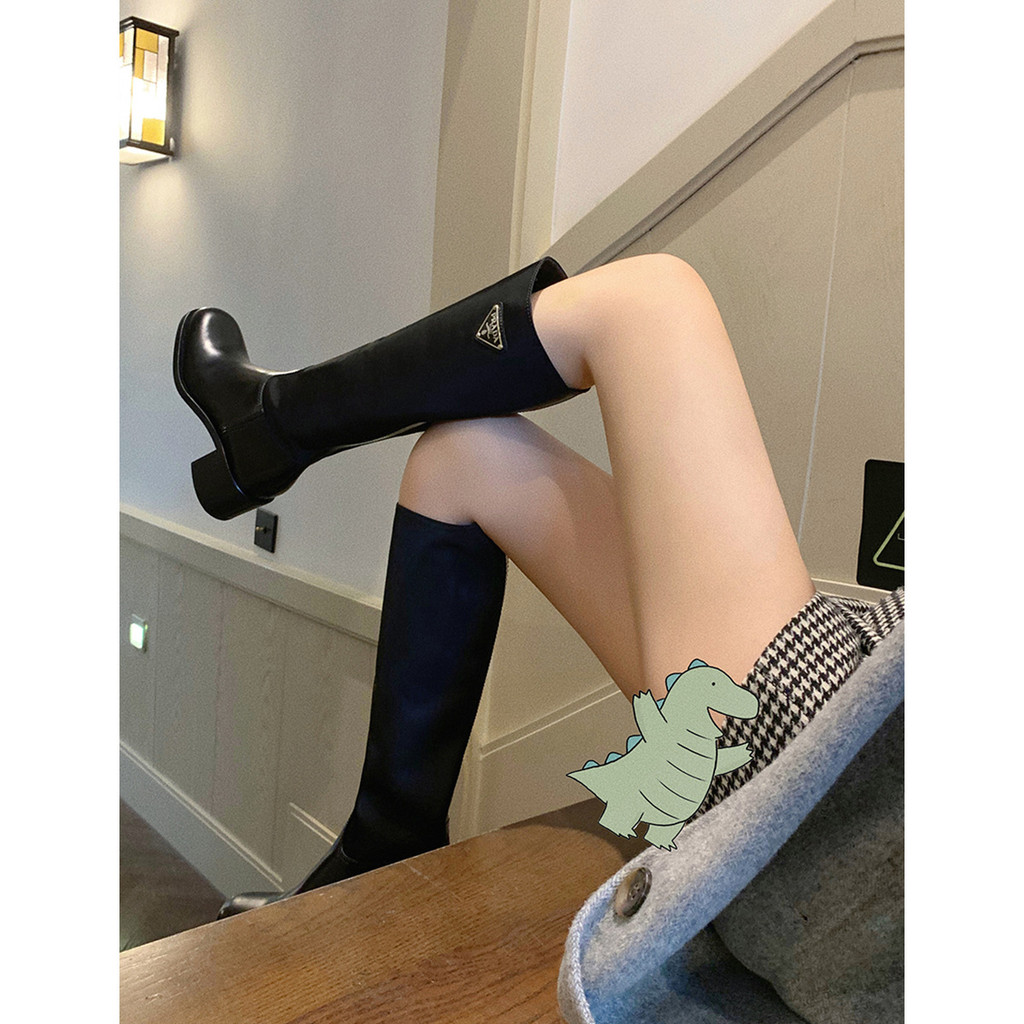 pHome Boots Triangle Elevation Tube Knight Boots Women's High Heel ...