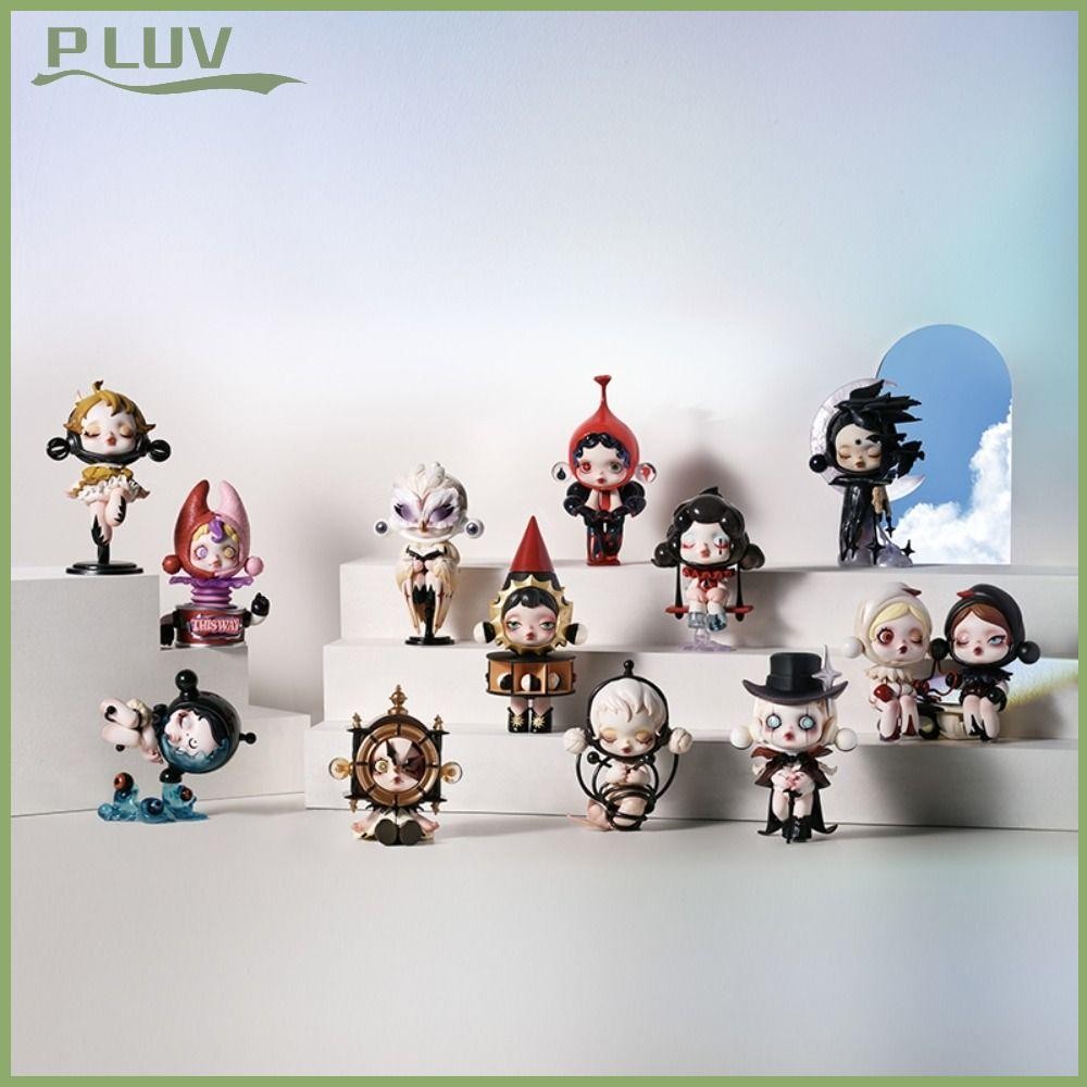PLUVII Box, POP MART SKULLPANDA Kawaii Anime Cartoon Figures Model ...