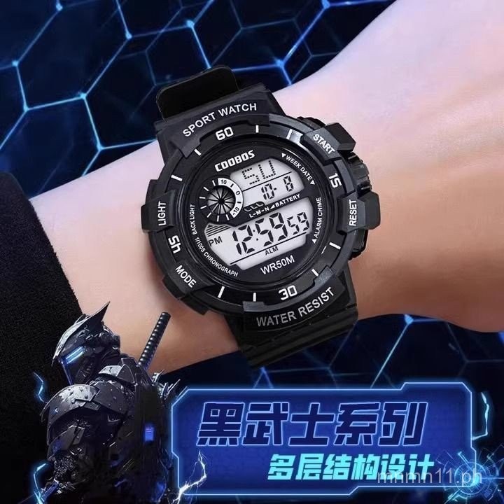 Electronic Watch Men's Cool Waterproof Schoolboy Children and Teenagers ...