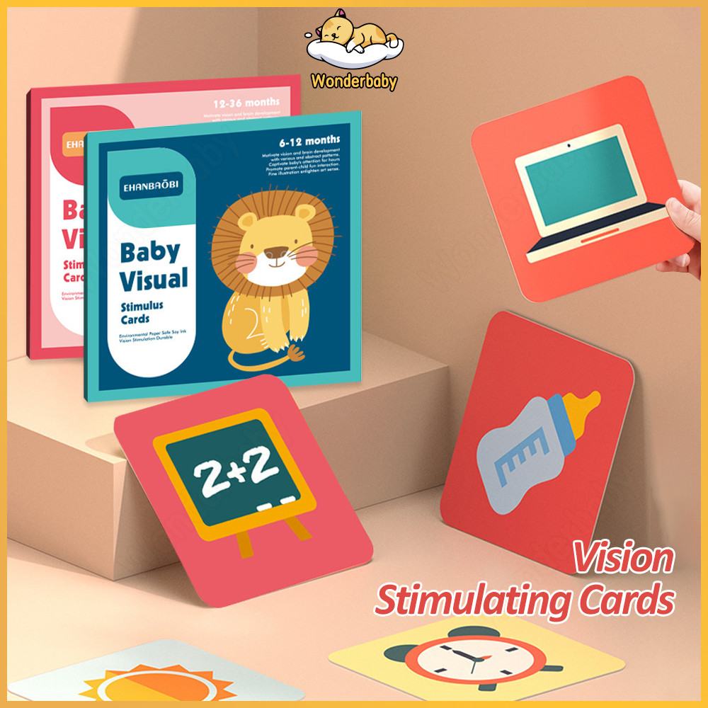 Wonderbaby Flash Card 0-36 Months Baby Visual Stimulus Sensory Cards ...