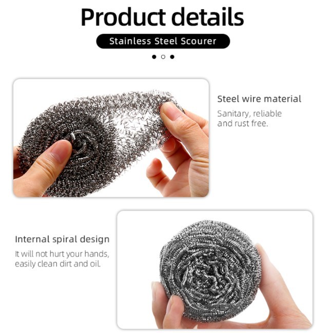 COD PD Steel Wool Ball Stainless Rust Free High Quality Durable(Max ...