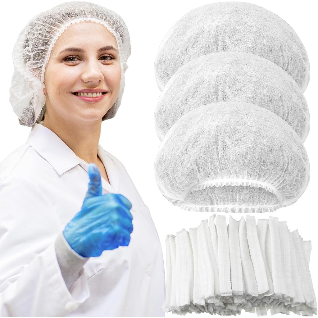 Disposable Non-woven Caps Hair Caps Elastic Dust Cap Hairnets for Food ...