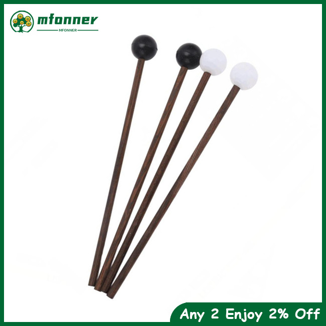 Mfonner Drum Mallets Rubber Head Drum Mallets Sticks Large Medium Small ...