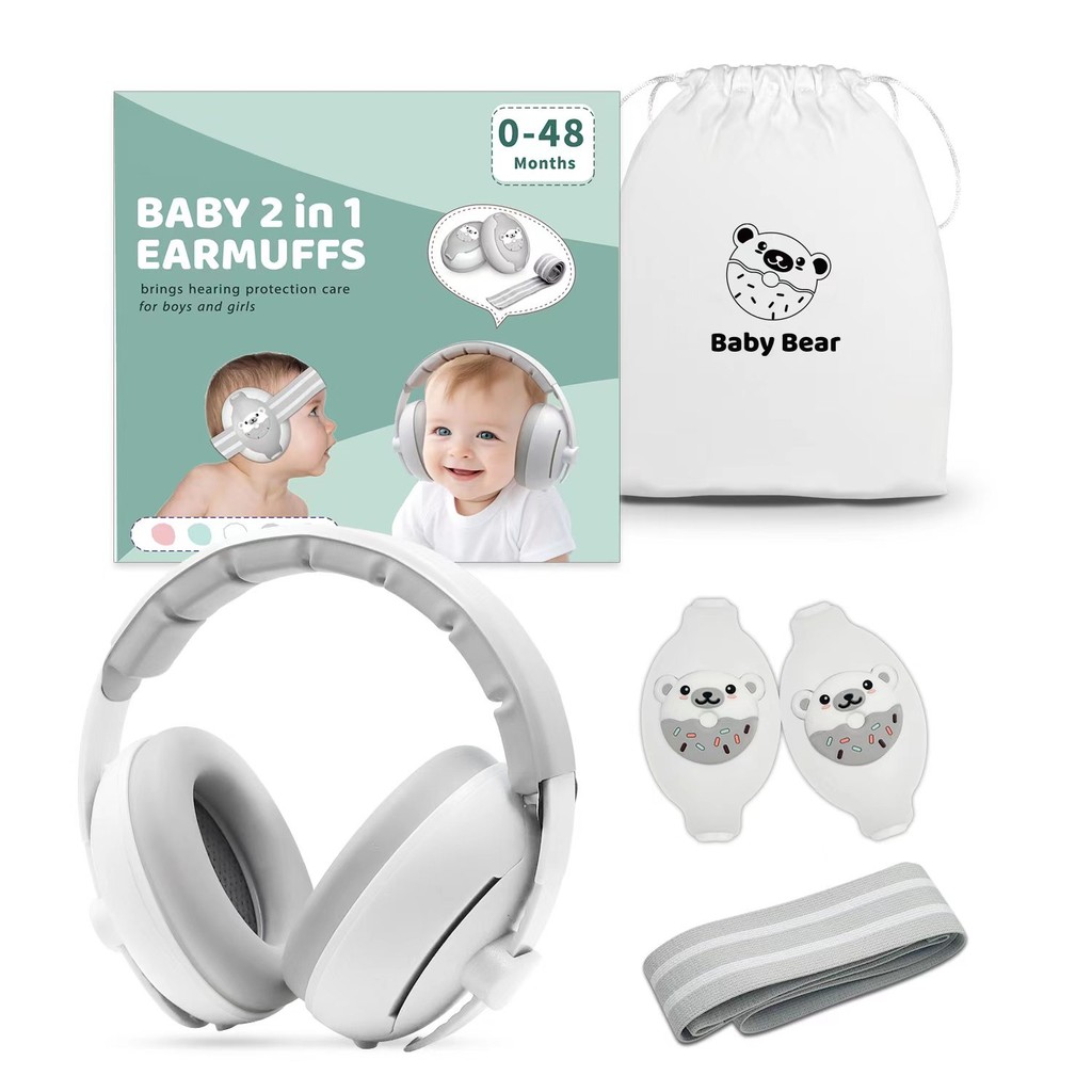2-in-1 Convertible Design Baby Earmuffs Noise Protection-noise ...
