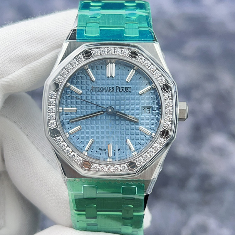 Audemars Piguet Royal Oak Series 77451ST Ice Blue Disc 50th Anniversary ...