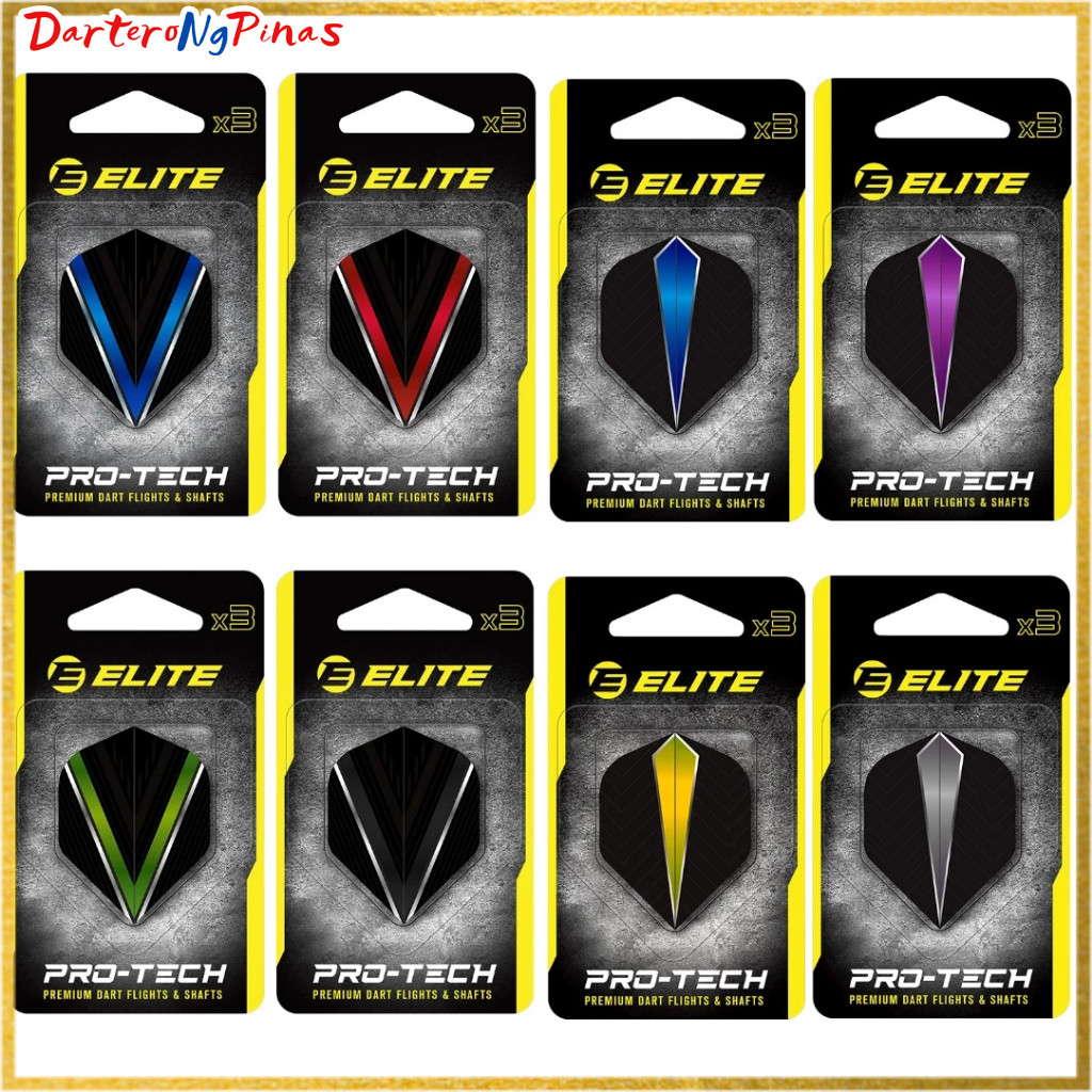 Elite Darts Pro Tech Arrow & Diamond & SPEED Dart Flights (3 pcs per ...