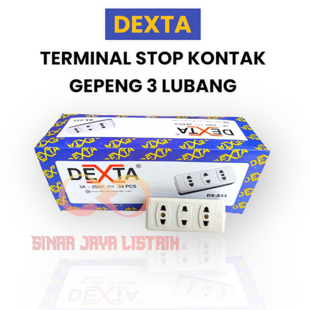 Dexta 3 Hole Flat Socket Terminal DX-933 SNI | Shopee Philippines