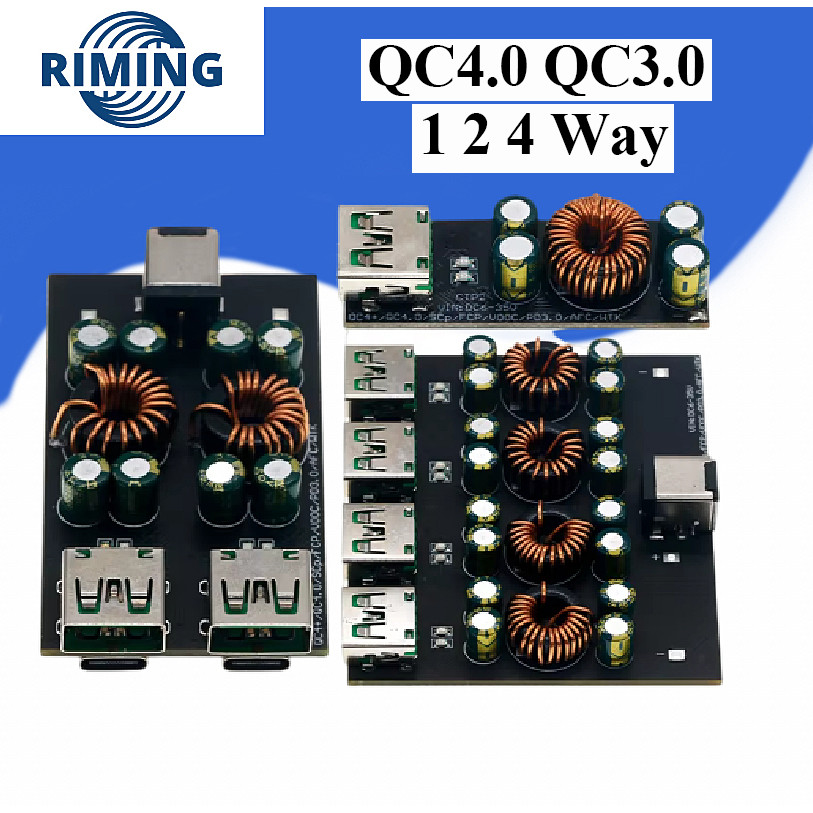 QC4.0 QC3.0 1 2 4 Way USB Type-C Mobile Phone Quick Charge Adapter 6 ...