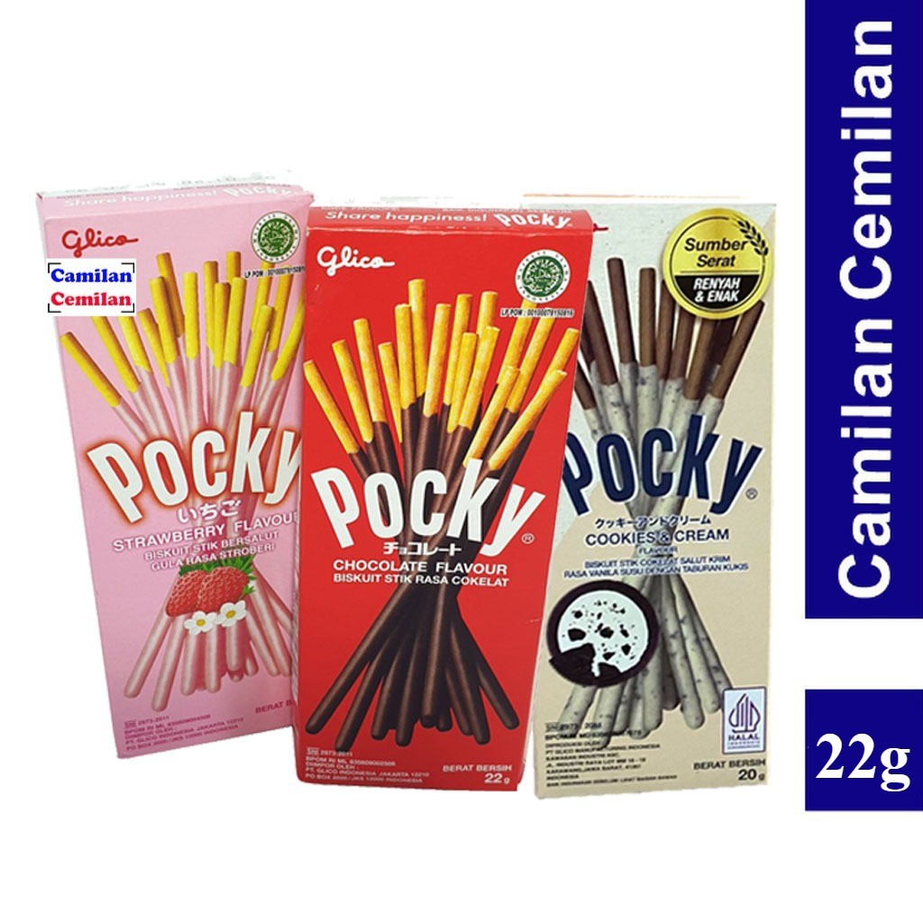 Pocky Wafer Stick Chocolate Strawberry Cookies Mini 22 gr | Shopee ...