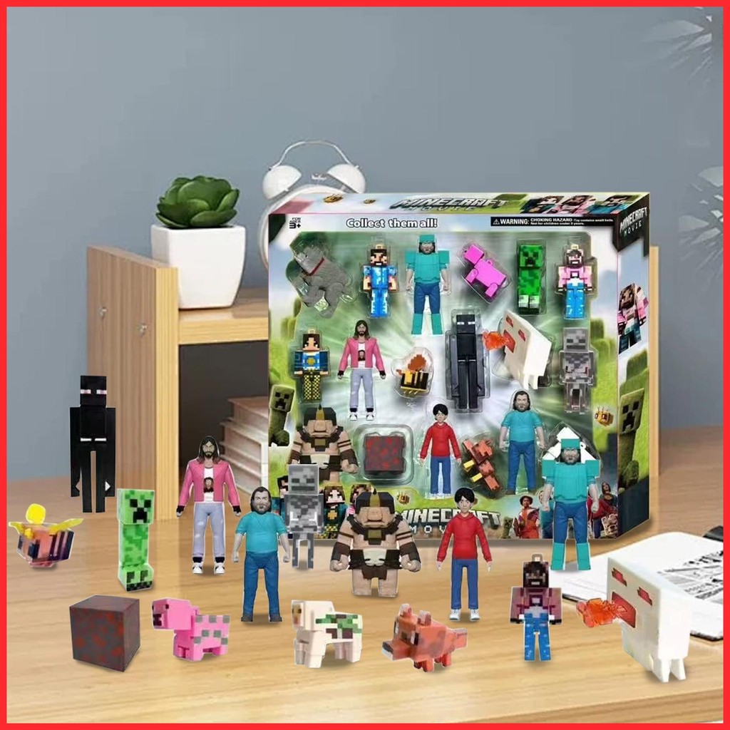 Video Game Figures Character Figures Set for Kids 18 Pieces Simulated ...