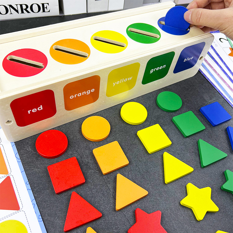 New Product#Montessori Teaching Aids Baby Geometric Shape Sorting Box ...