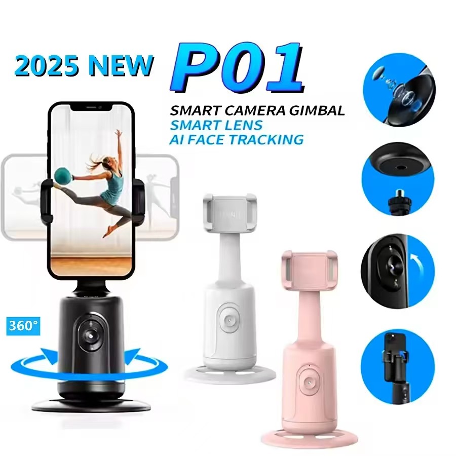 AI Smart Gimbal 360° Auto Face Tracking Gimbal All-in-one Rotation ...