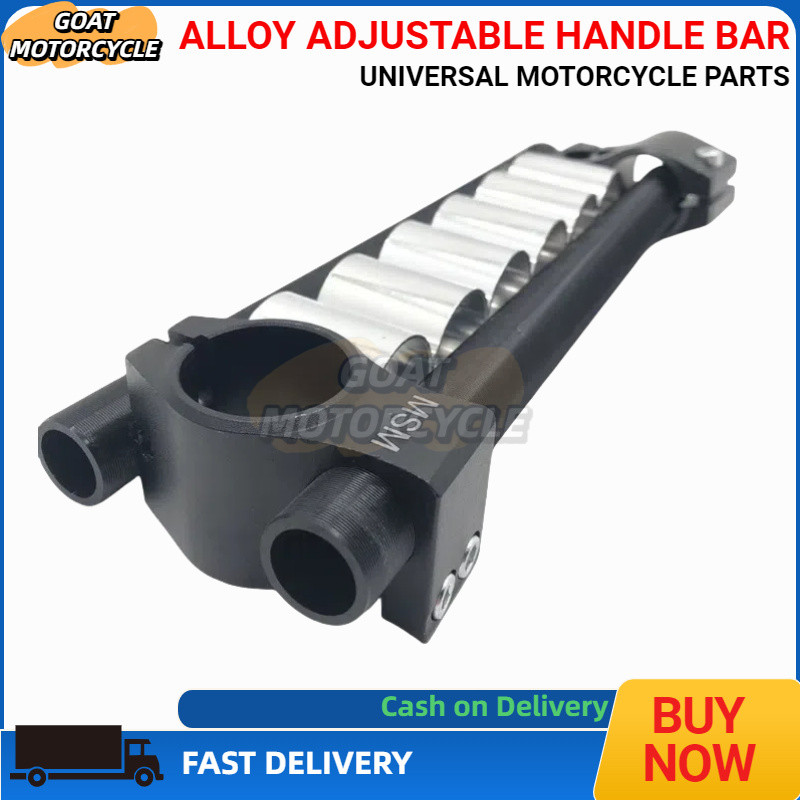 COD UNIVERSAL ALLOY ADJUSTABLE HANDLE BAR 6 BUSHING MOTORCYCLE CLIP ON ...