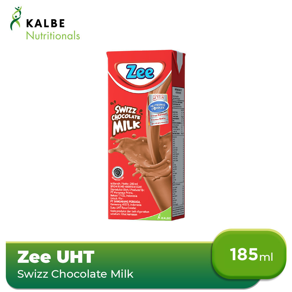 Zee UHT Swizz Chocolate Milk 185ml - 1 Carton | Shopee Philippines