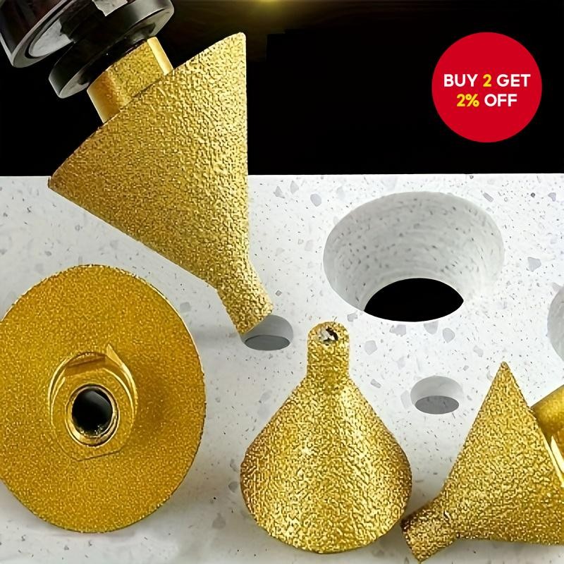 Diamond Chamfer Drill Bit for M10/M14 Thread – 38/50mm Tapered Edge ...