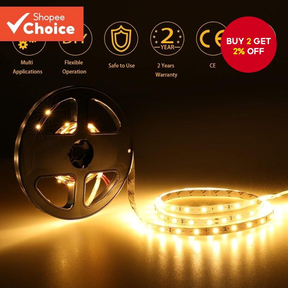 Battery-Powered LED Strip Light - SMD2835 Flexible Lighting Ribbon in ...