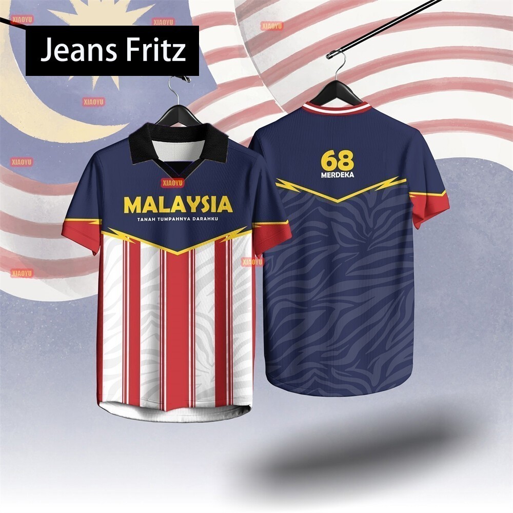 1957 Merdeka Clothes 2025 68Th Jersey T-Shirt Men Shirt Short Sleeve ...