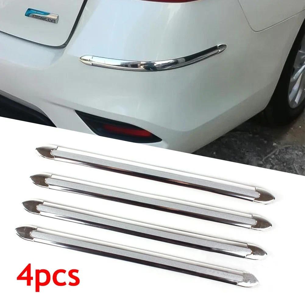 4Pcs Car SUV Edge Anti-collision Strip Bumper Protector Protective ...