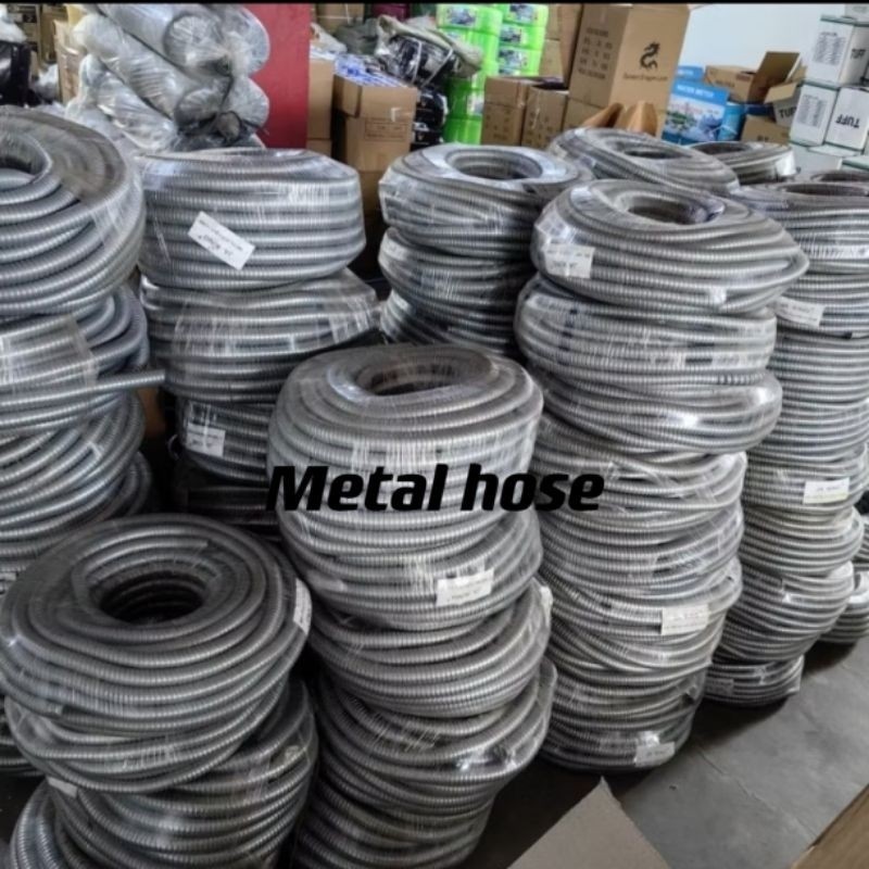 COD Metal conduit flexible hose 1/2"x30 m 3/4"x30 m galvanized metal ...