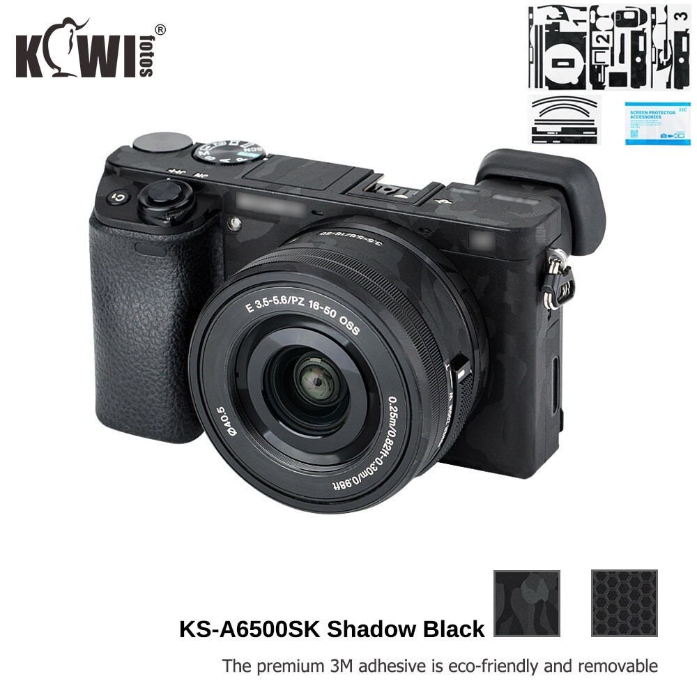 RQ+＞Kiwi Carbon Fiber Black Anti-Scratch Camera Body Skin Cover ...