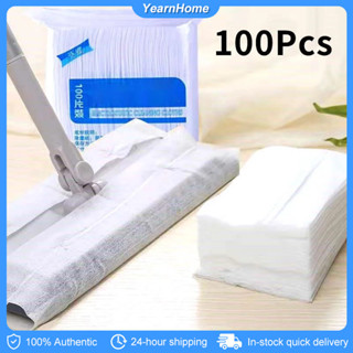 100pcs Disposable Electrostatic Dust Removal Mop Paper Floor Cleaning ...
