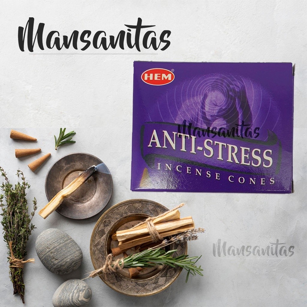 RQ+Mansanitas Mansanas Hem Anti-Stress Natural Incense Dhoop Cones-10 ...