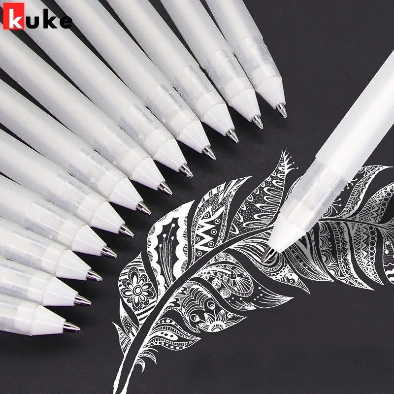 Multifunctional White Highlight Pen 0.8mm Writing Ink Pen Waterproof ...