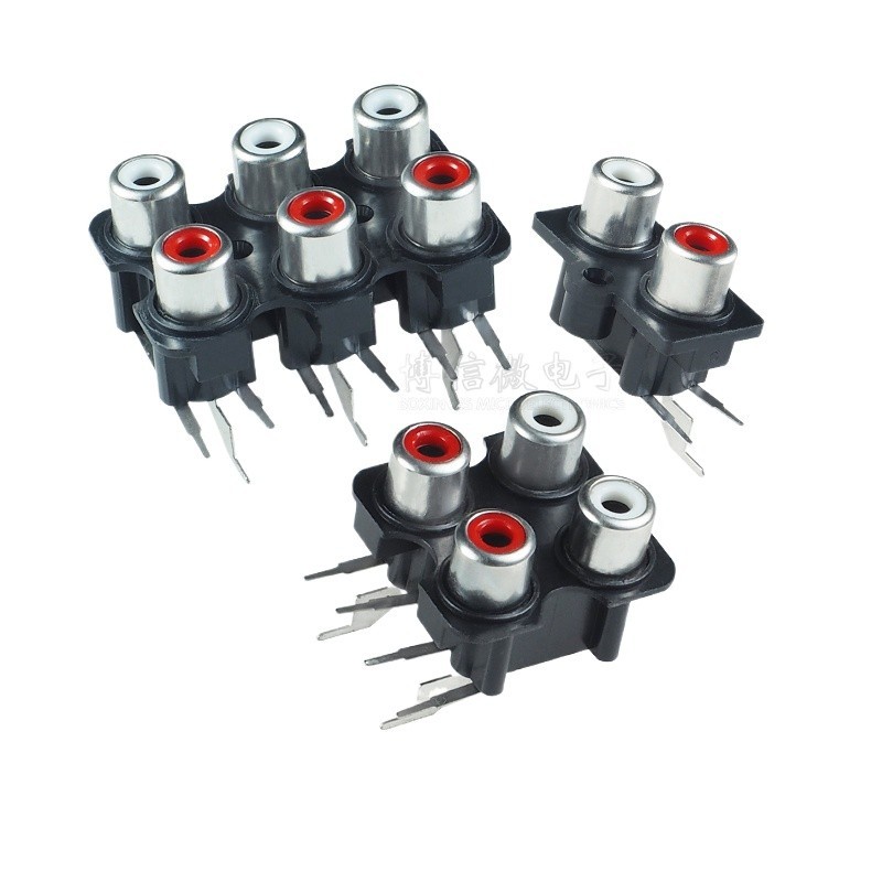 R RCA Socket Red White Hole 2 Holes 4 Holes 6 Holes Lotus Socket Audio ...