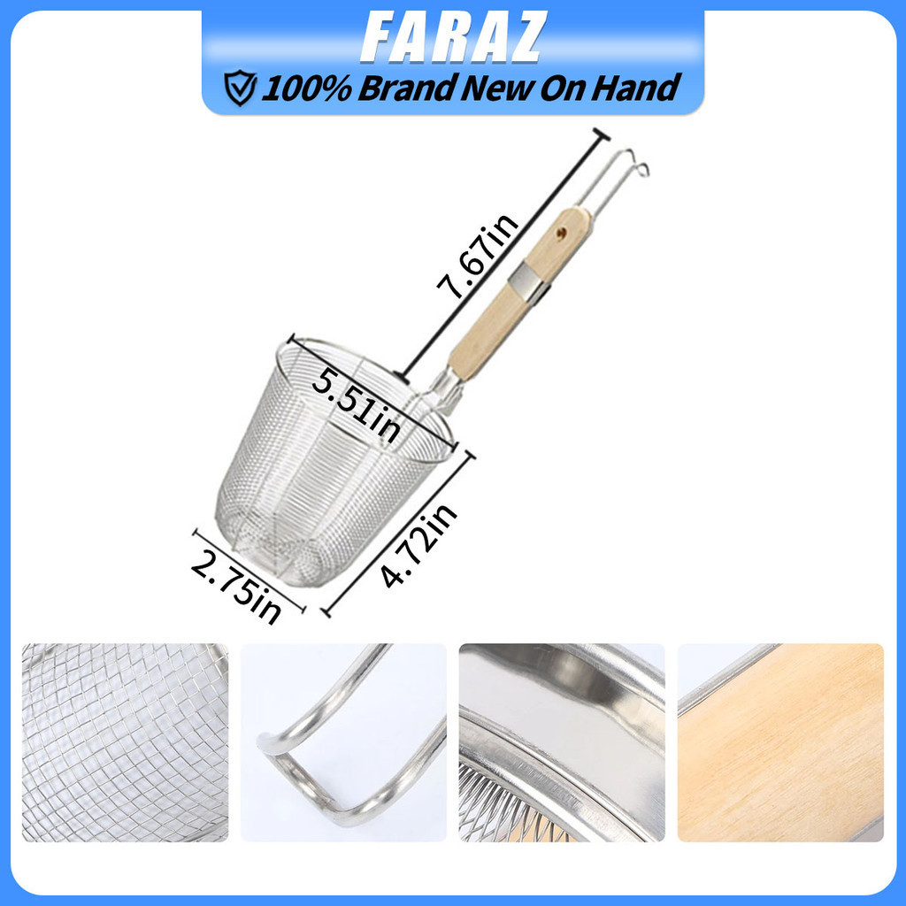 Wall Mounted Cooking Colander Mesh Basket Stainless Steel Noodles Food ...