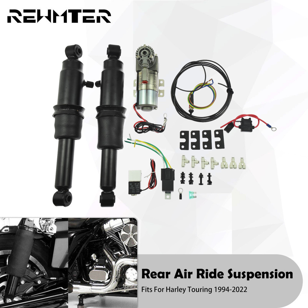Motorcycle Rear Air Ride Suspension Kits For Harley Touring Electra ...