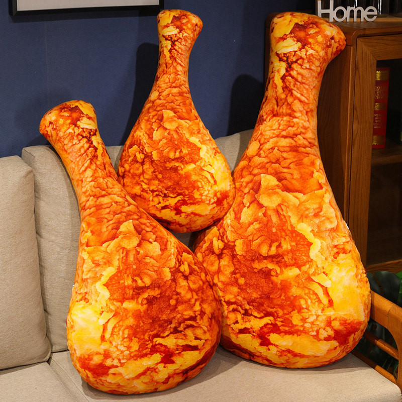 New Fried Chicken Leg Plush Toy Fun Simulated Fried Chicken Plushie ...