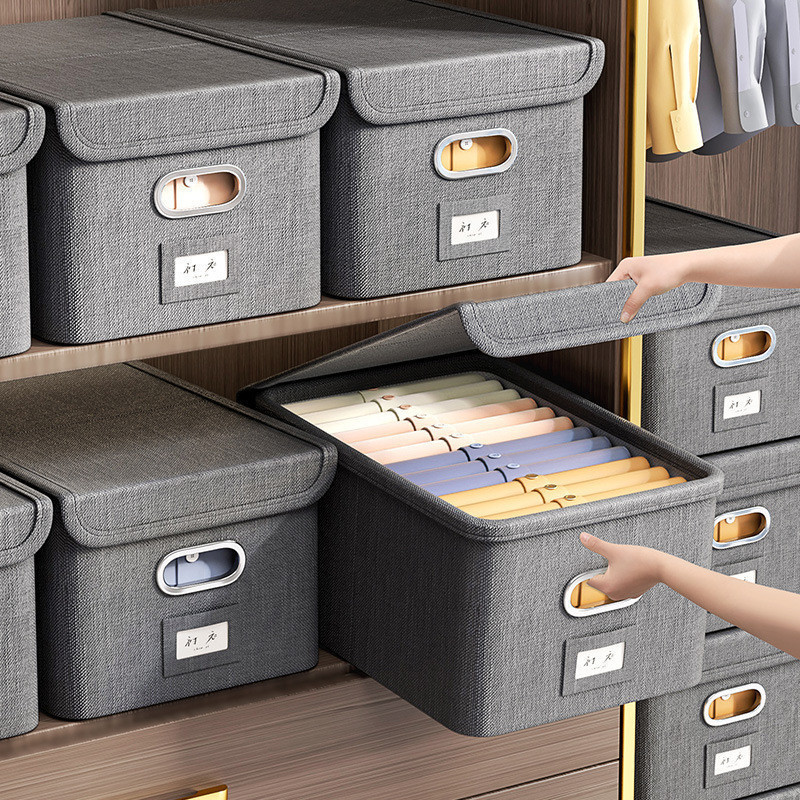 Home Clothes Storage Box with Lid Foldable Storage Box | Shopee Philippines