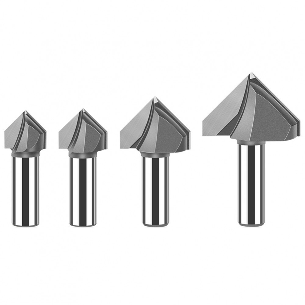 CNC End Mill Router V Shaped Engraving Bit Wood Cutting Angles CNC ...