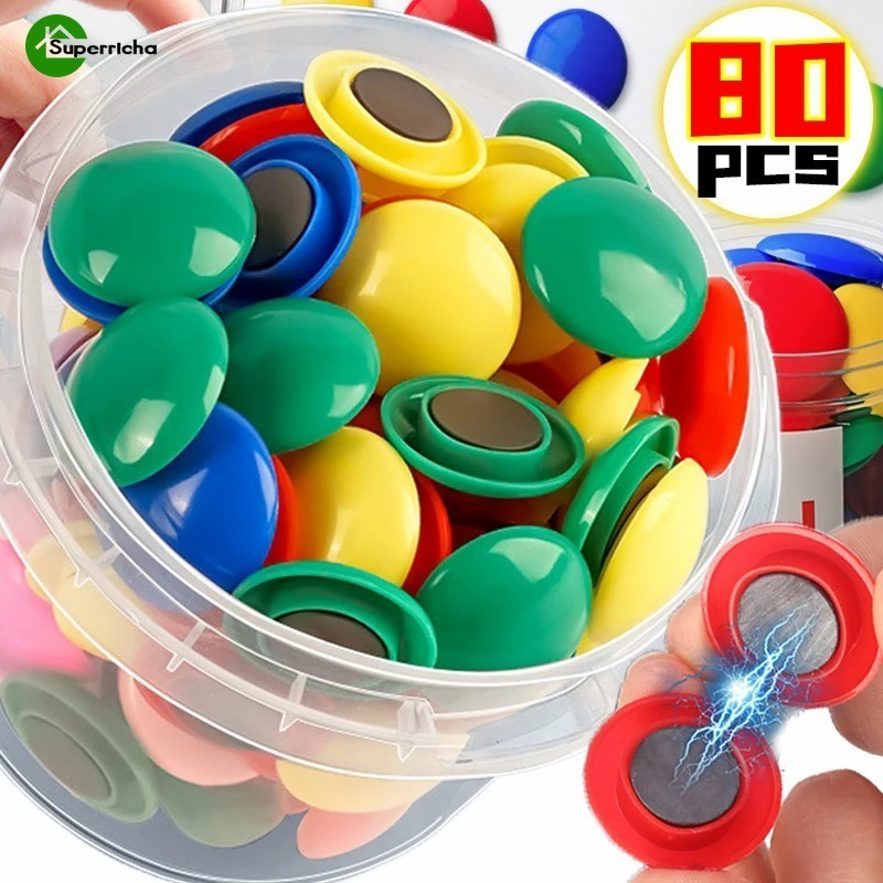 Circular Magnet Bead - Colorful Fridge Magnets Sticker - Classroom DIY ...