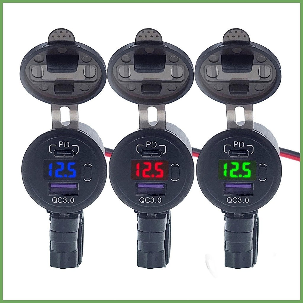 Motorcycle Phone Charger Double Port Motorcycle USB Port Waterproof ...