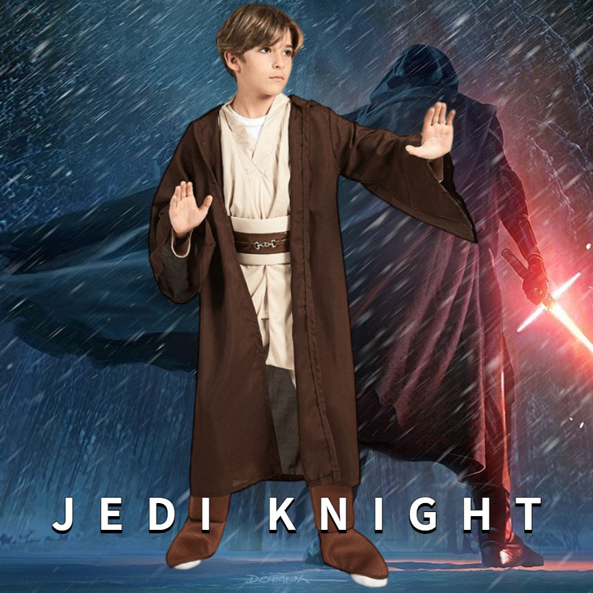 Boys Star Wars Jedi Knight Robe Children Movie Anime Characters Role ...