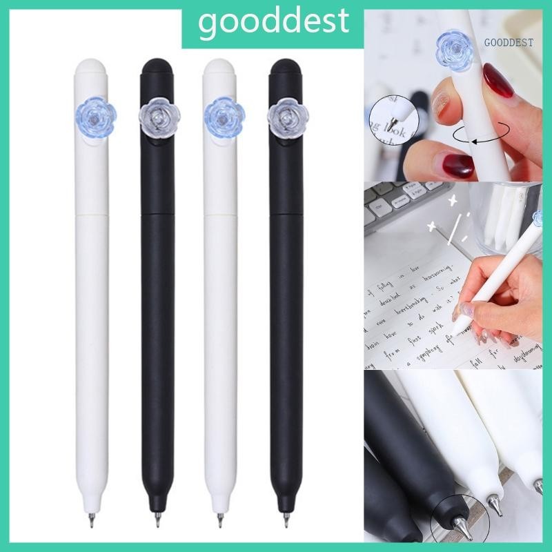 GOO 4x 0 5mm Black Ink Neutral Pen Rotating Signature Pen Quick-Drying ...
